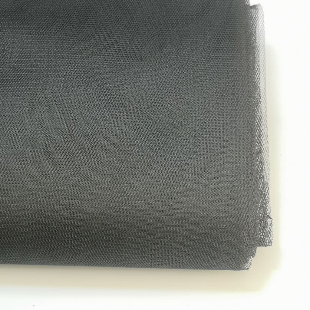 Black Stiff Tulle Fabric UK