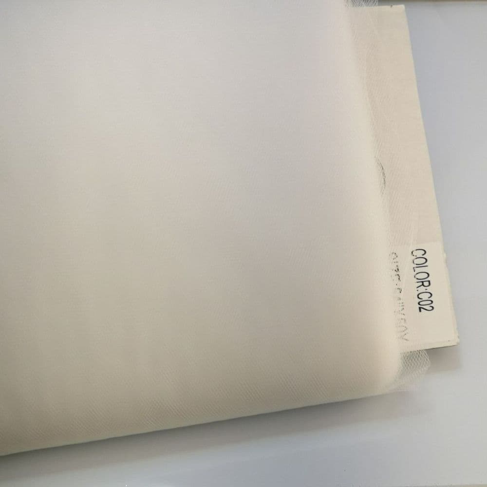 Nylon Ivory Soft Fabric Tulle Bolt 54" Width UK