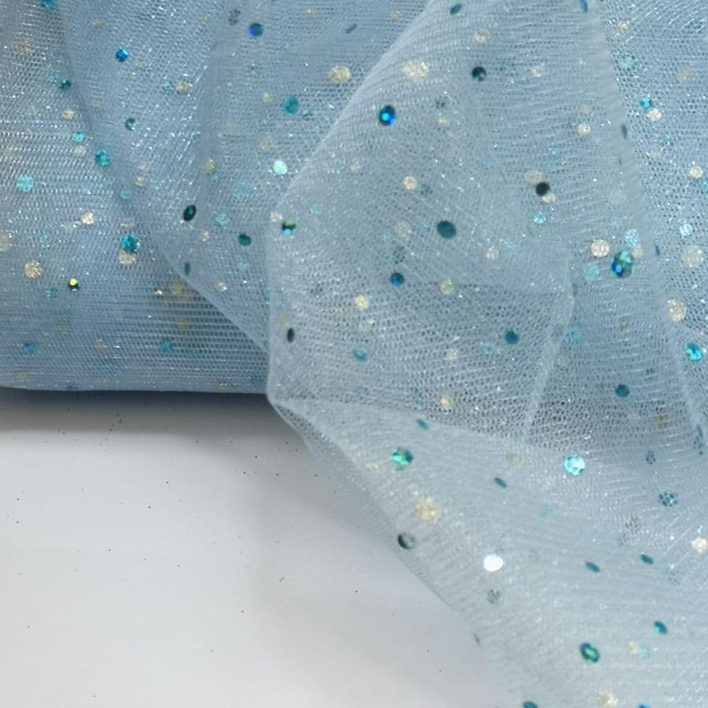 Light Blue Enhance Soft Tulle UK