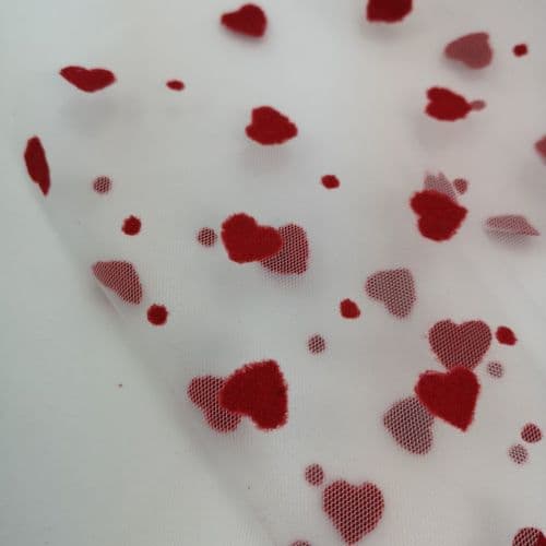 Red Hearts Soft Tulle 6" x 100 Y