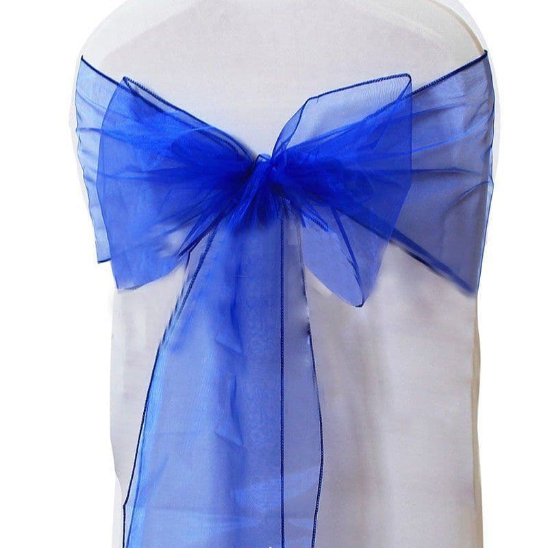 Royal blue Tie 10 Sash Bow Tie Chair cover Lower Price ever