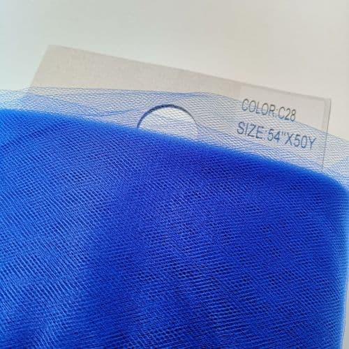 Royal Blue Nylon Soft Tulle Wide 54" UK