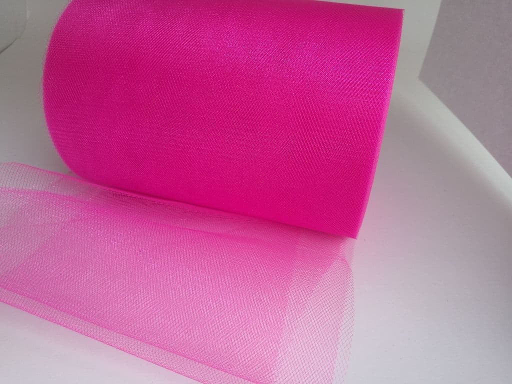 Shimmer Tulle Shocking Pink