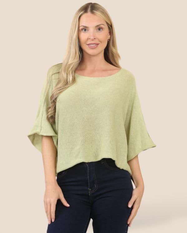 FINE KNIT CROPPED TOP