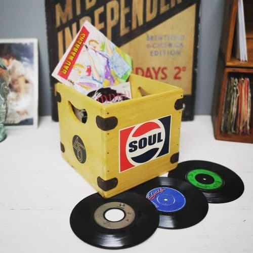 7 Inch Record Boxes Handcrafted Vintage Vinyl Crates