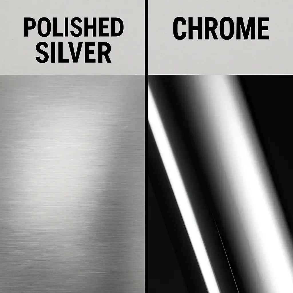 Polished Silver or Chrome Shower Enclosure