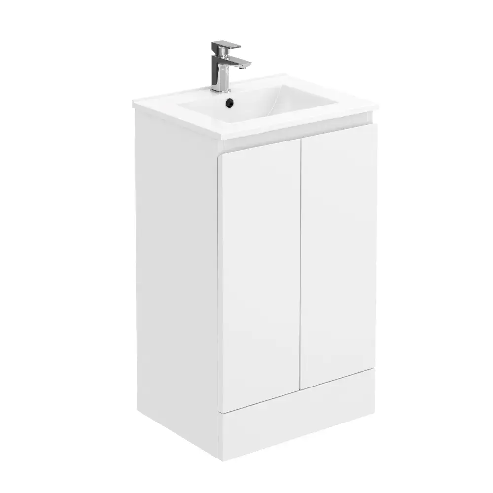 500mm Waterproof Vanity Unit with Basin - White
