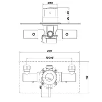 Acura Care Concealed Thermostatic Sequential Shower Valve Top or Bottom Outlet