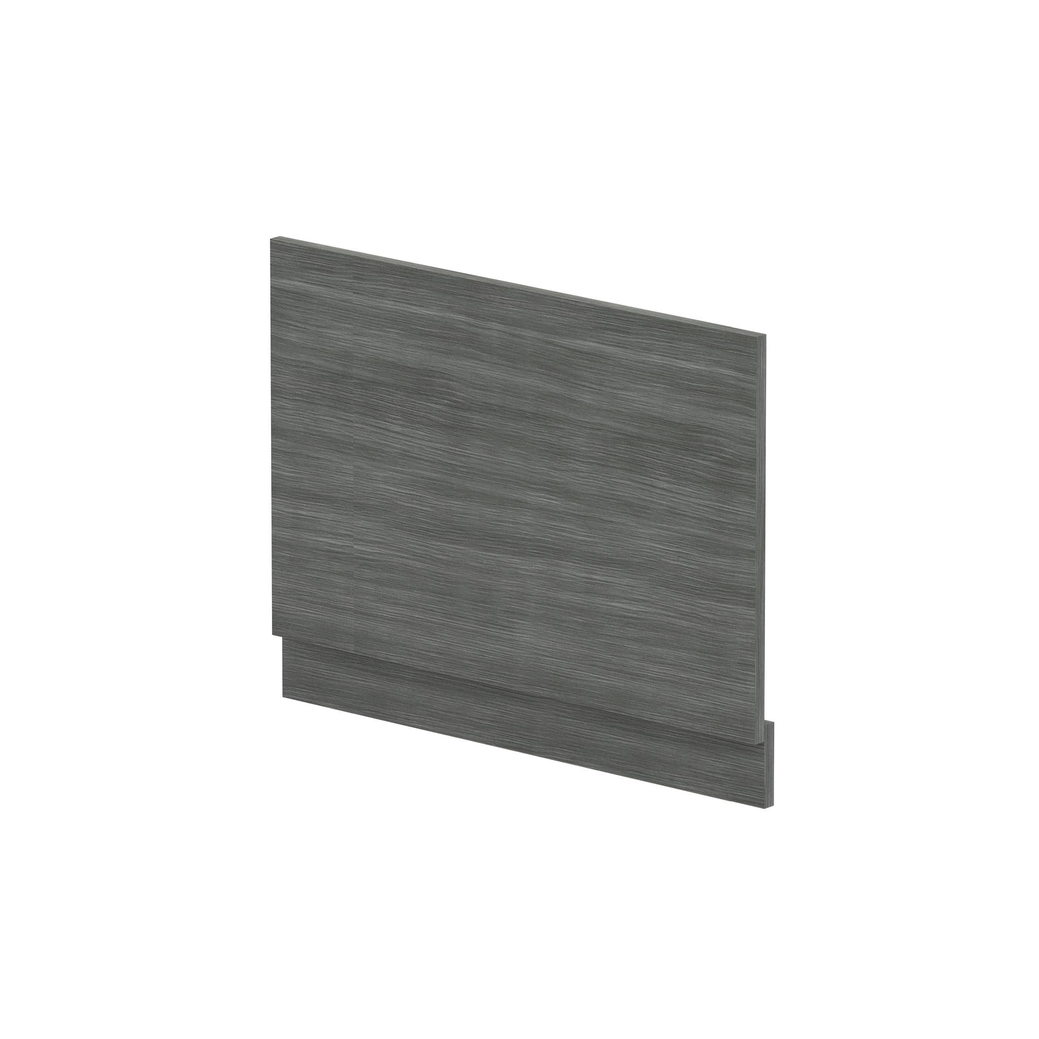 Anthracite Woodgrain Straight End Panel & Plinth 750mm