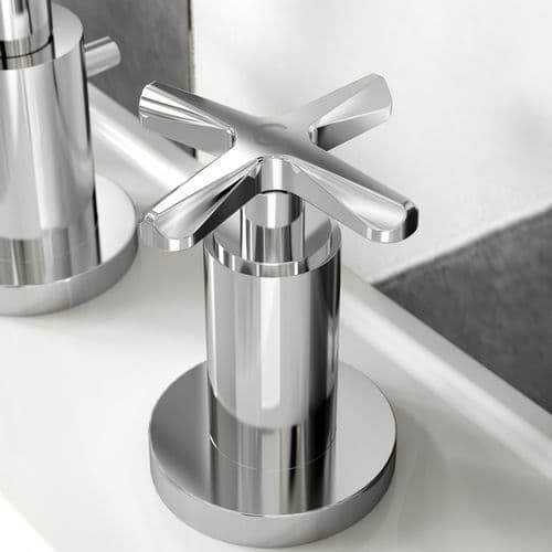 Aztec 3 Tap Hole Basin Mixer Chrome