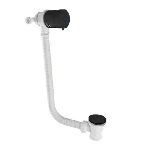Bath Mixer Filler Tap with Push Button waste WRAS approved Black