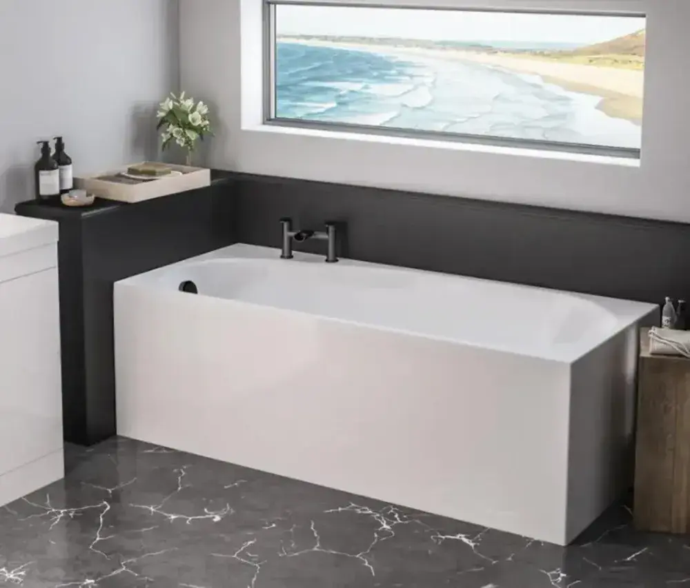 Beaufort Fitzroy Single Ended Bath 1700 x 750mm Right or Left Hand