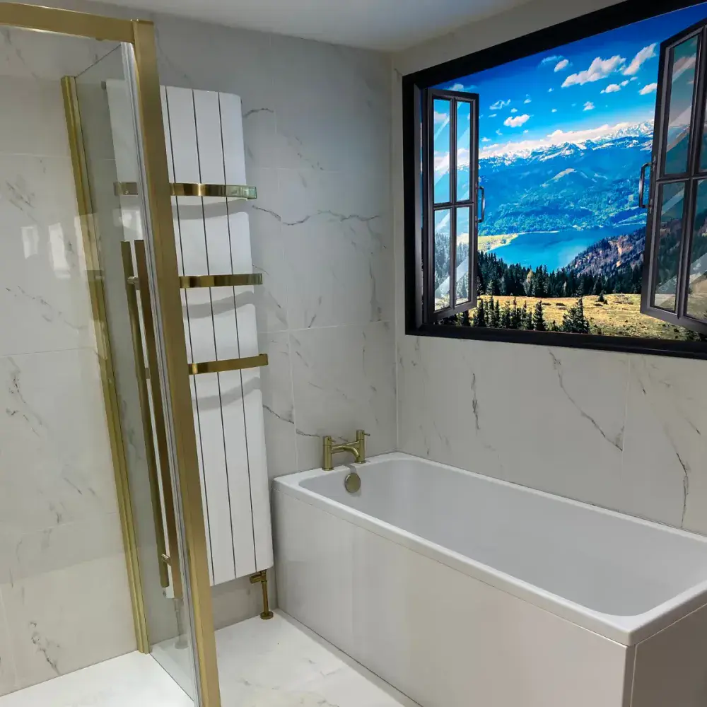 Beaufort Malin Matt White 1700 x 700mm Single Ended Bath Thin Rim Extra ...