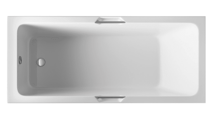 Beaufort Portland 1600 x 700mm Single Ended Bath - Twin Grip