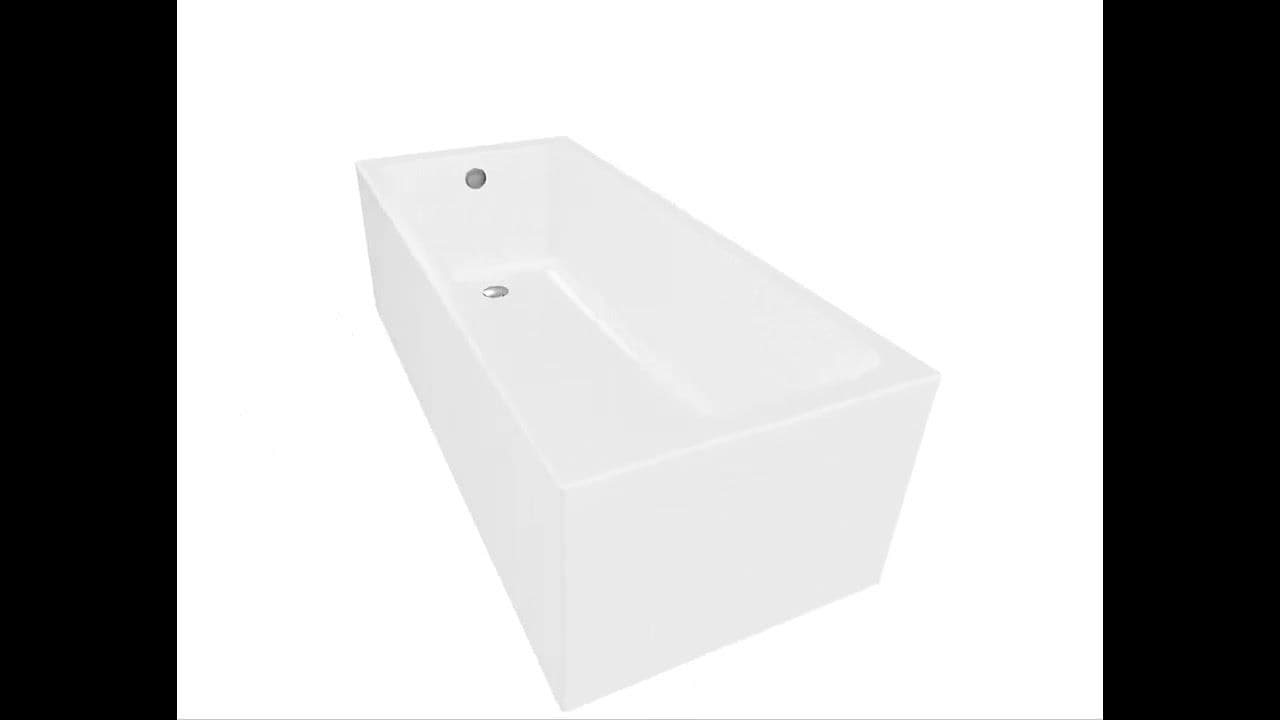Beaufort Portland 1650 x 700mm Single Ended Bath
