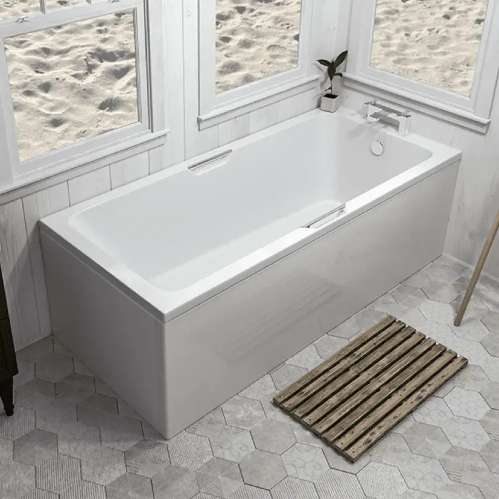 Beaufort Portland 1700 x 750mm Single Ended Bath Twin Grip