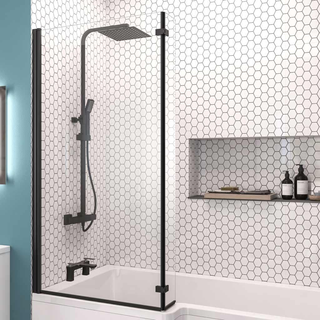 Beaufort Portland L Shape Shower Bath 1500 x 850mm Right or Left Hand