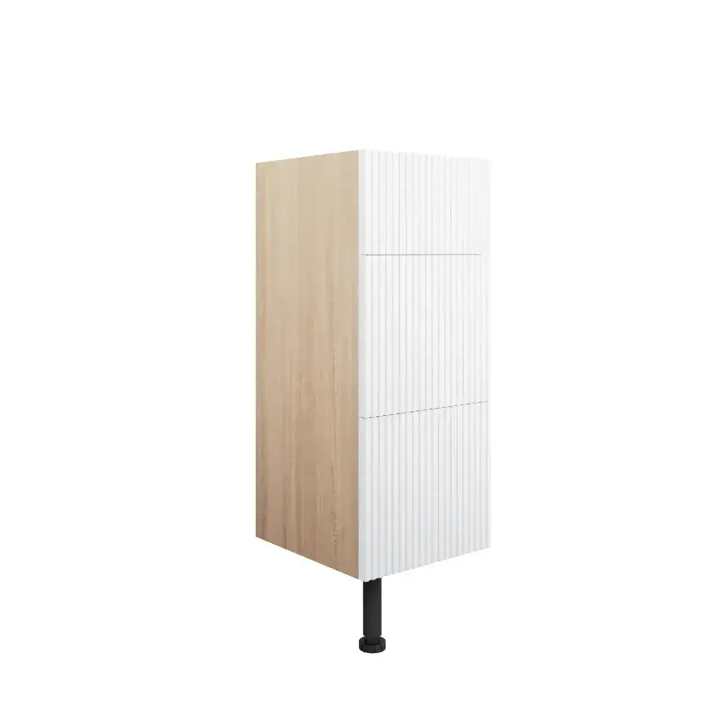 Brookfield 300mm 3 Drawer Base Unit - Matt White