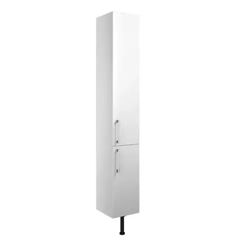 Brooklyn 300mm 2 Door Tall Unit - White Gloss
