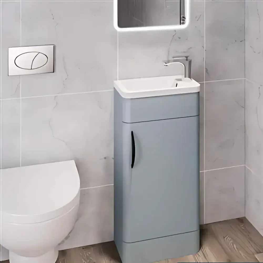 Cavone Slimline Bathroom Basin Unit Matt Grey Various Sizes
