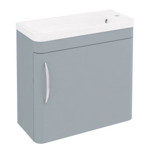 Cavone Slimline Bathroom Basin Unit Wall Hung Matt Grey