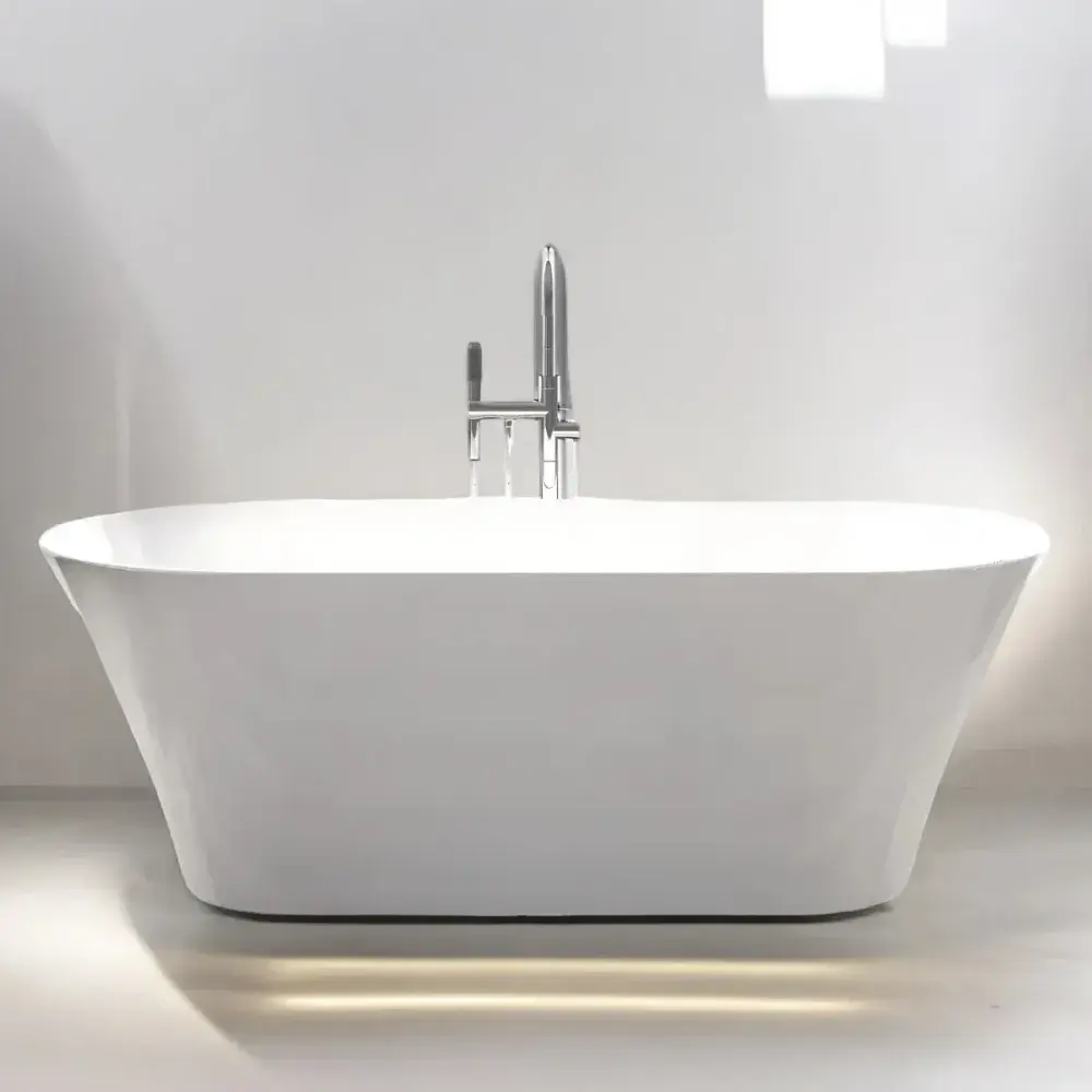 Charlton Freestanding bath 1650x740x565mm inc waste White