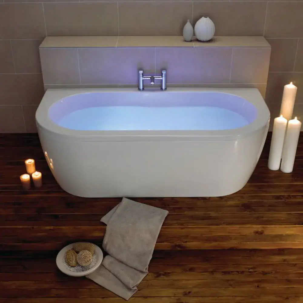 Columba 1700 Back To Wall Bath and Panel