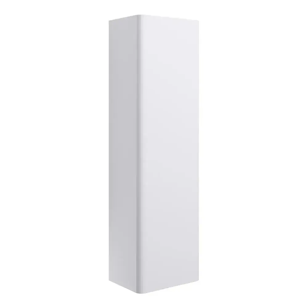 Cosmonter 350mm Wall Hung 1 Door Tall Unit - Matt White