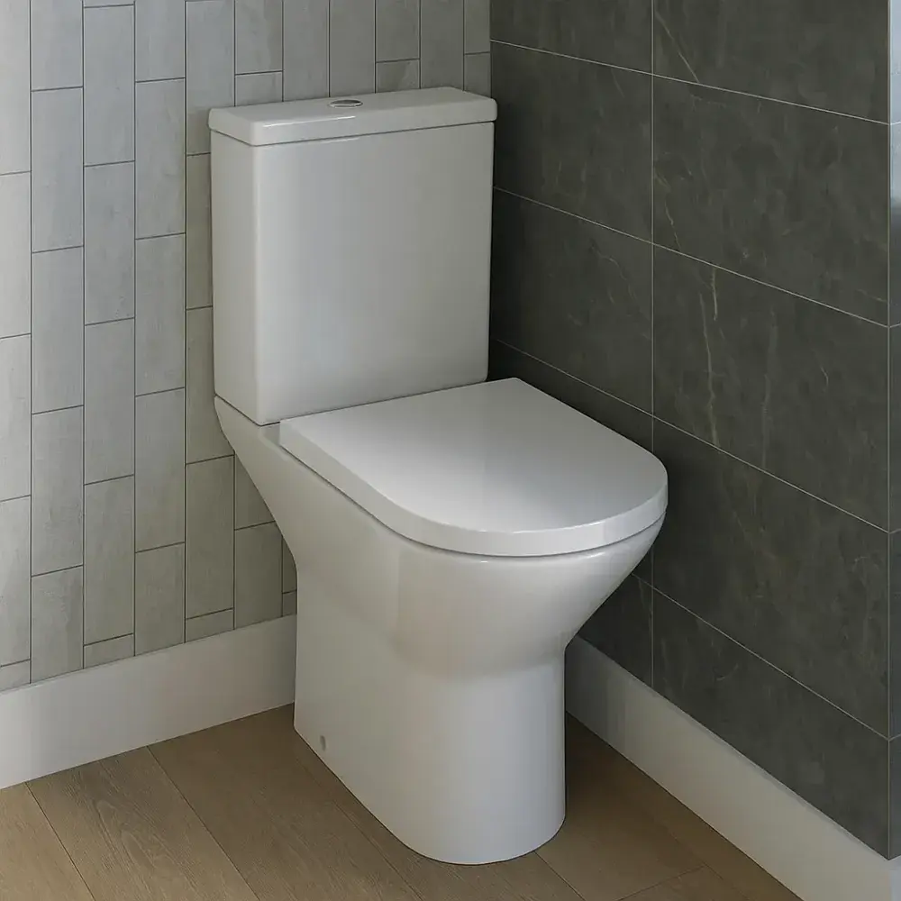Croxley Close Coupled Eco Vortex WC Pan Cistern and Soft Close Seat - White