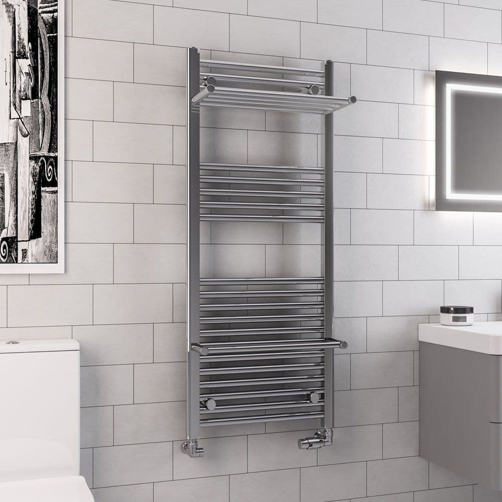 Eastbrook Haddenham Straight Towel Radiators - Chrome - Various Sizes