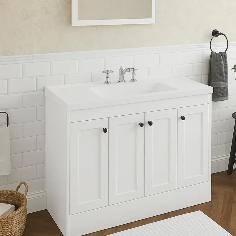 Eastbrook Hardwick Square 120 CM Vanity Unit Matt White
