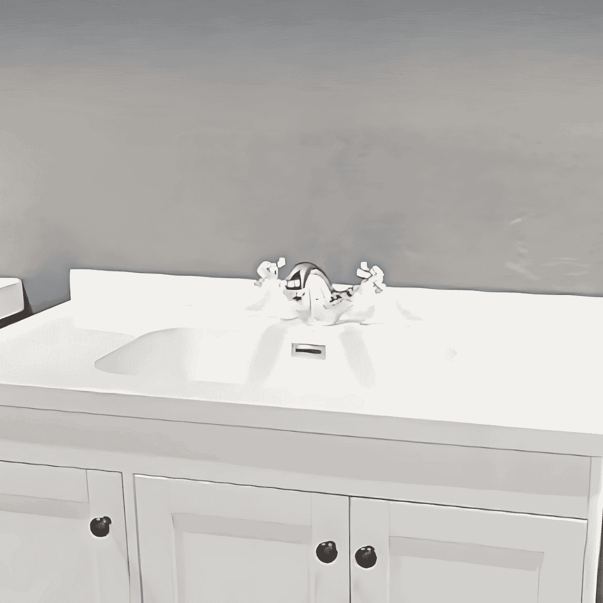 Eastbrook Hardwick Square 90 CM Vanity Unit Matt White