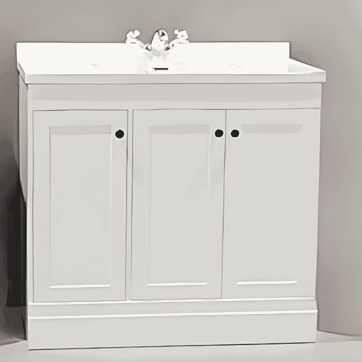 Eastbrook Hardwick Square 90 CM Vanity Unit Matt White