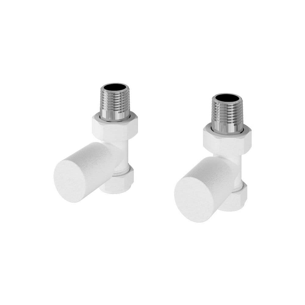 Eastbrook Matt White Radiator Valves - All Styles - Manual & Thermostatic