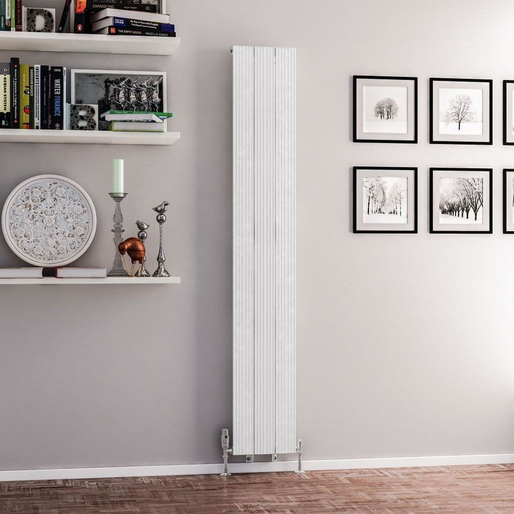 Eastbrook Mersey Aluminium Designer Radiator - Matt White - Various Sizes