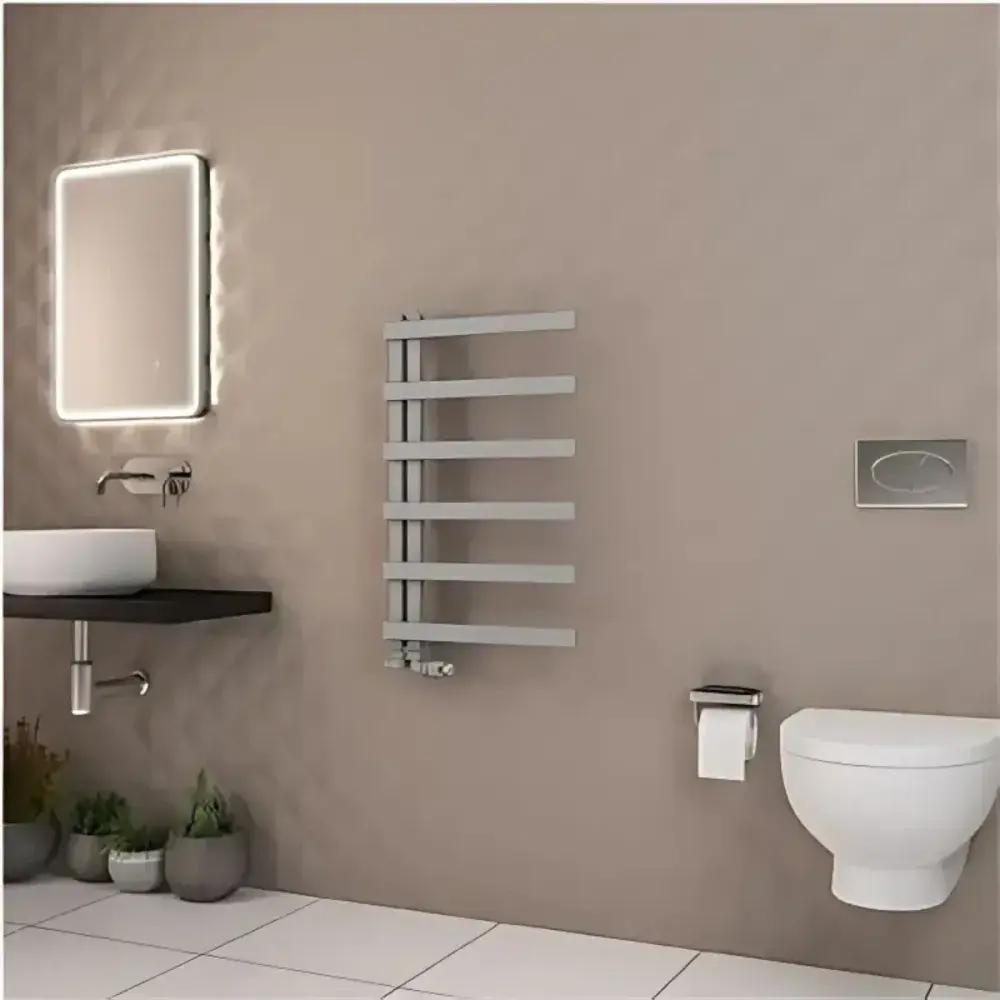 Eastbrook Platani Designer Straight Towel Radiators - Matt Grey ...