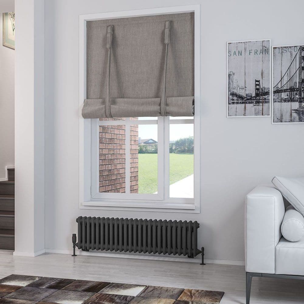 Eastbrook Rivassa 2 Column Radiator - Matt Anthracite - Various Sizes