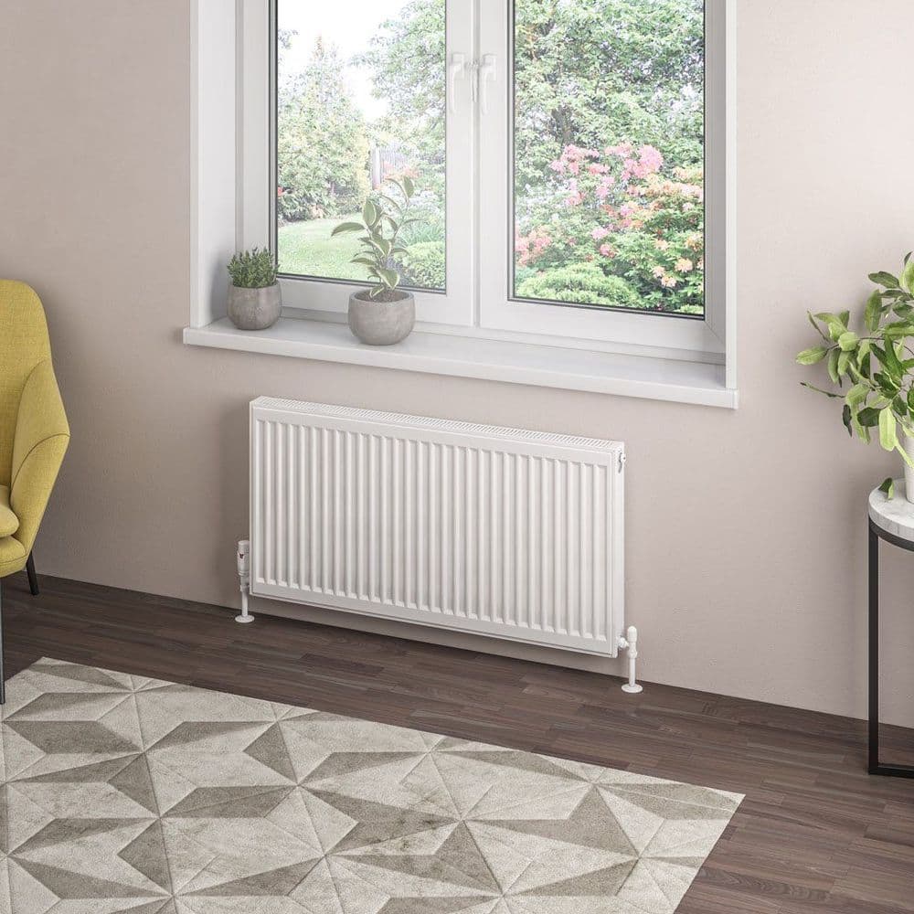 Eastbrook Type 21 Compact Single Panel Radiator - Gloss White - Various ...
