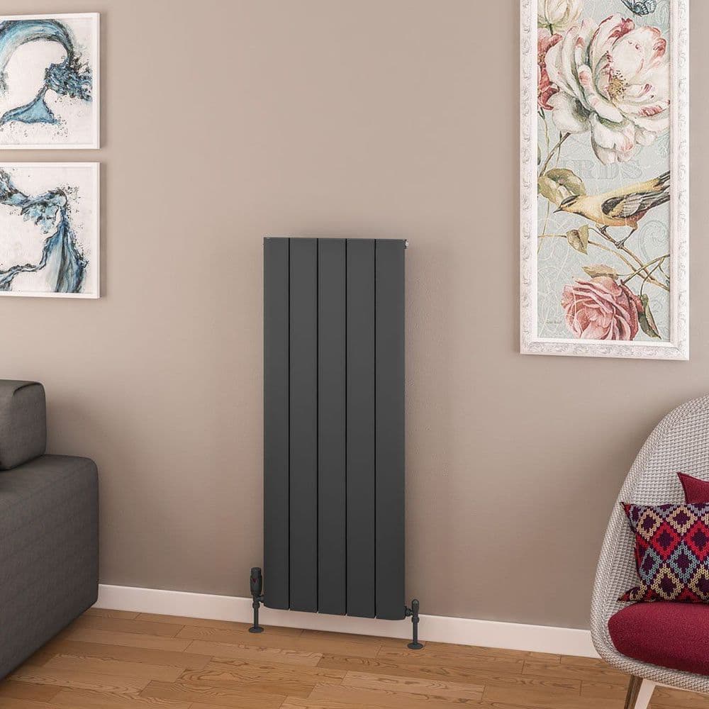 Eastbrook Withington Aluminium Designer Radiator - Matt Anthracite ...