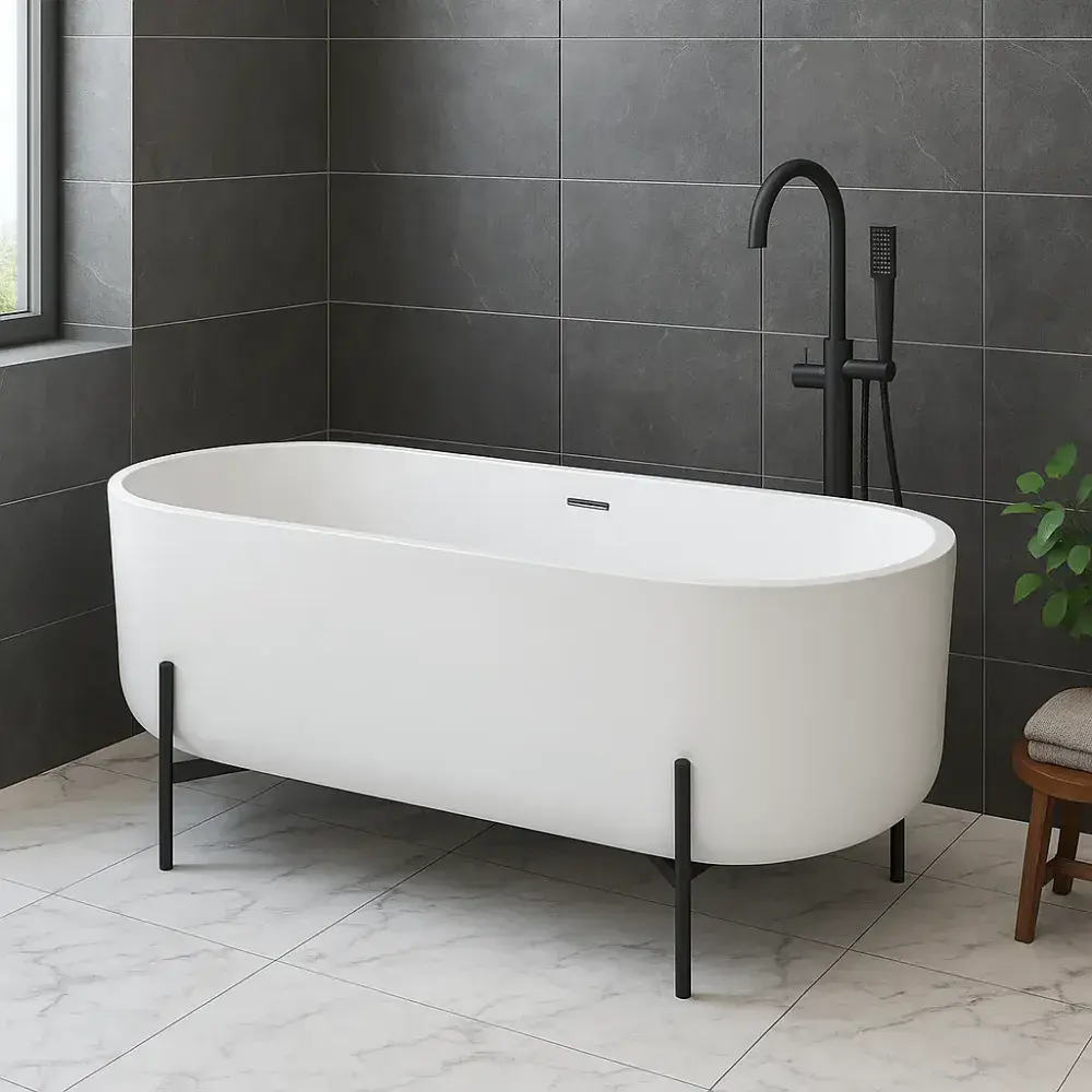Ekon Elevated Freestanding Bath & Stand 1700mm