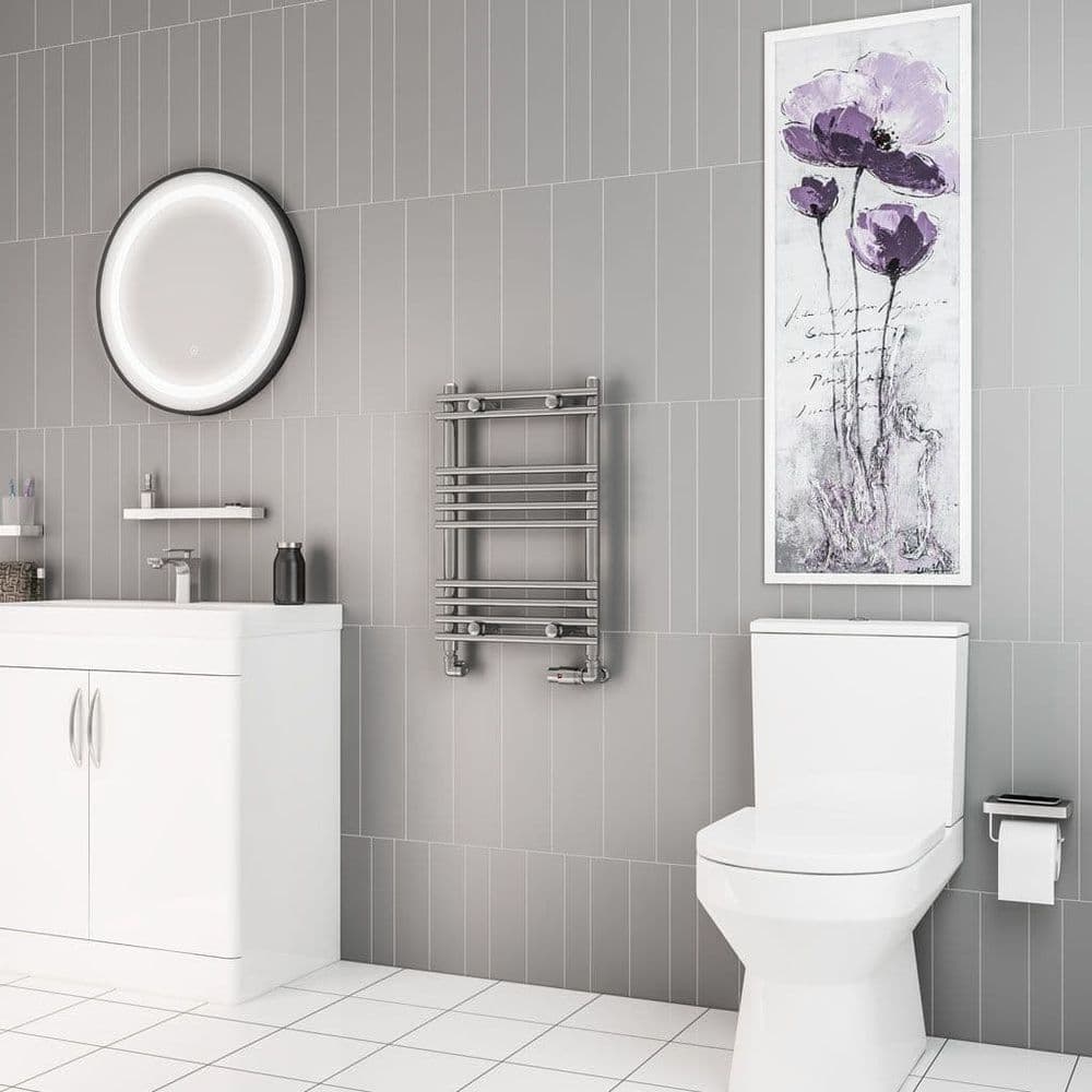 Electric Only Biava Tube On Tube Towel Radiators - Chrome - Various Sizes