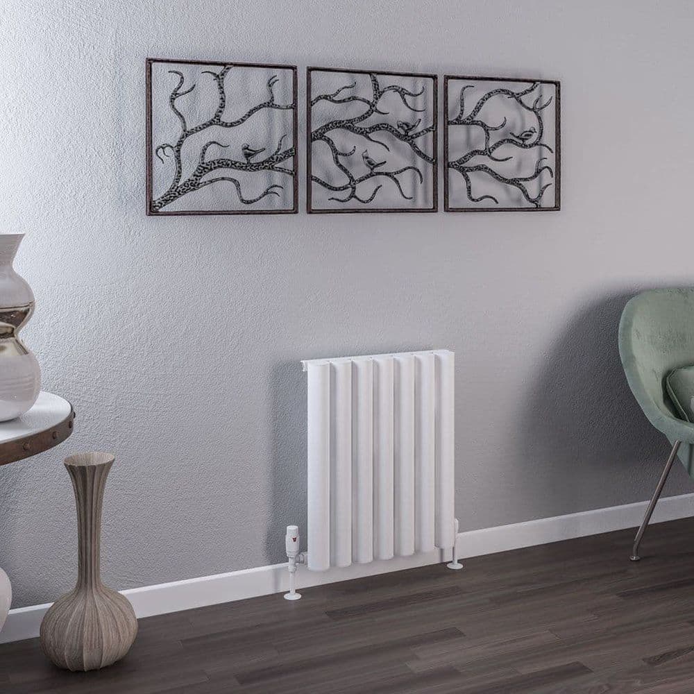Electric Only Burford Aluminium Designer Radiator - Matt White ...