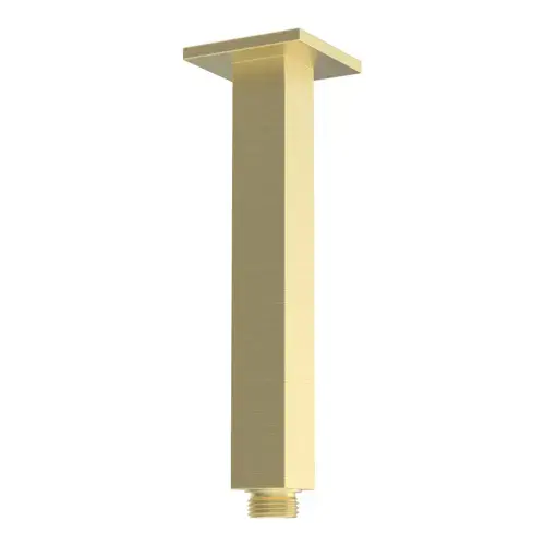 Florida 180mm Square Ceiling Arm - Brushed Brass