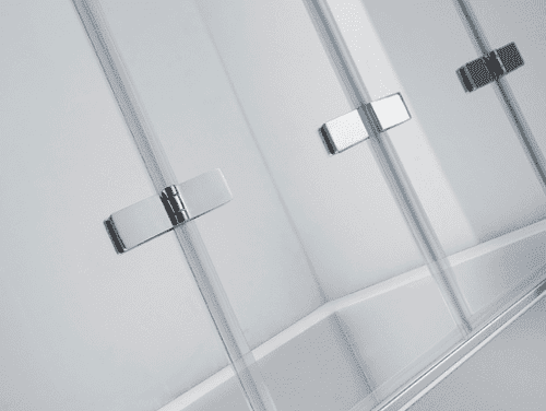 Frontline Aquaglass Frameless 4 Fold Bath Screen Left Hand 1500 x 965mm