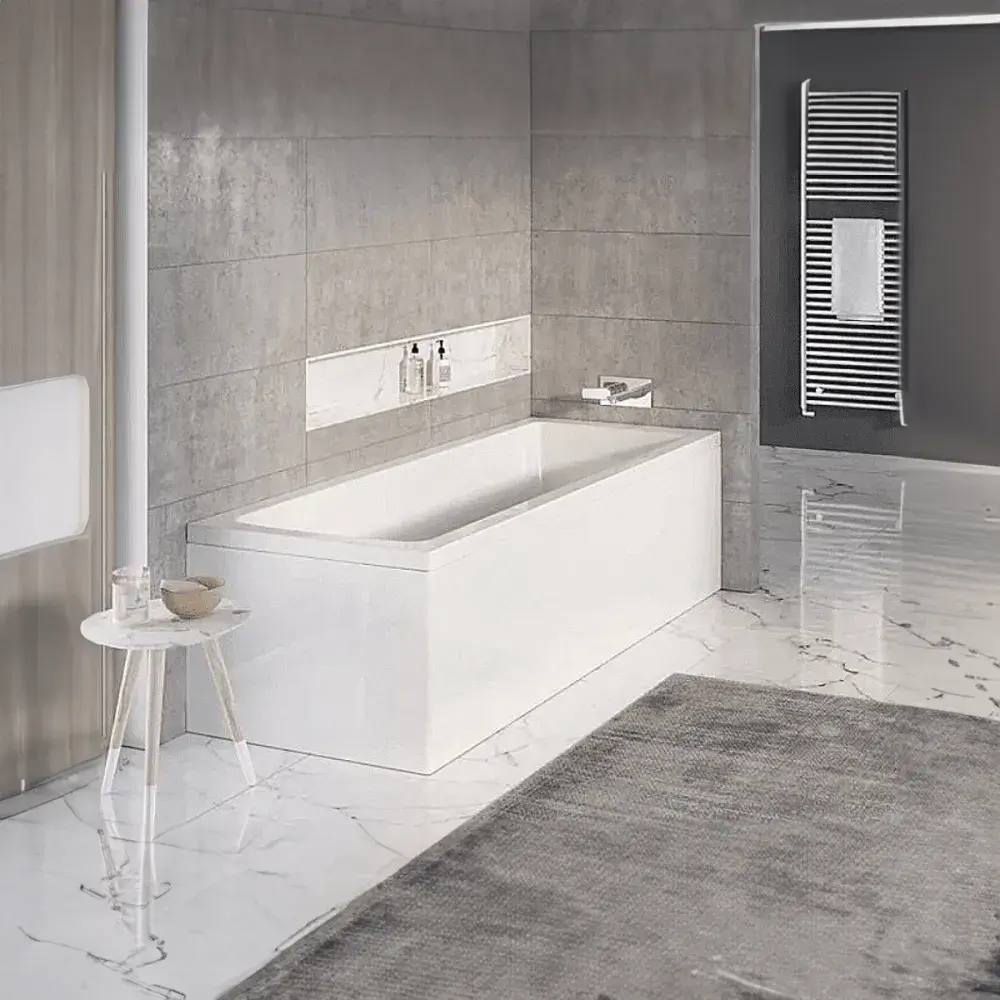 Frontline Chic 2 Square Single Ended Straight Bath Various Sizes