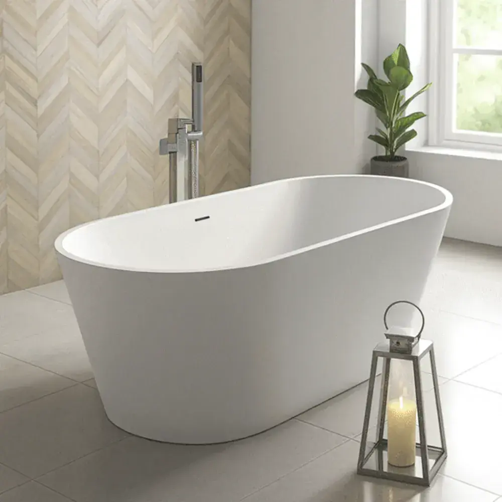 Frontline Cusco Mini Stone Luxury Freestanding Bath 1550mm x 750mm