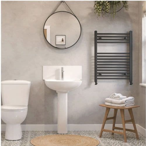 Frontline Monty Basin With Full Pedestal - 560mm Wide - White - 1 or 2 ...