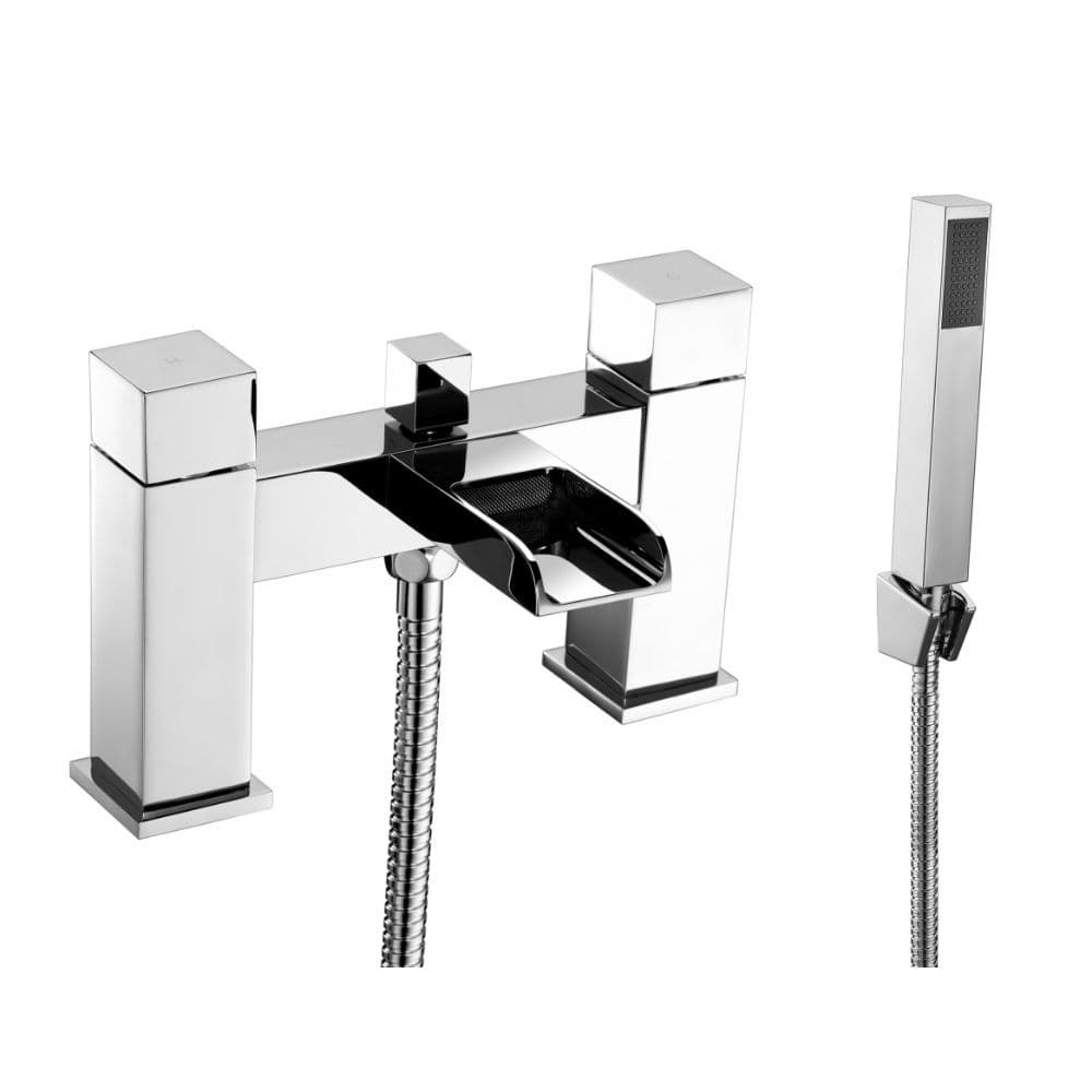 Frontline Trac Waterfall Bath Mixer Tap With Handset - Chrome