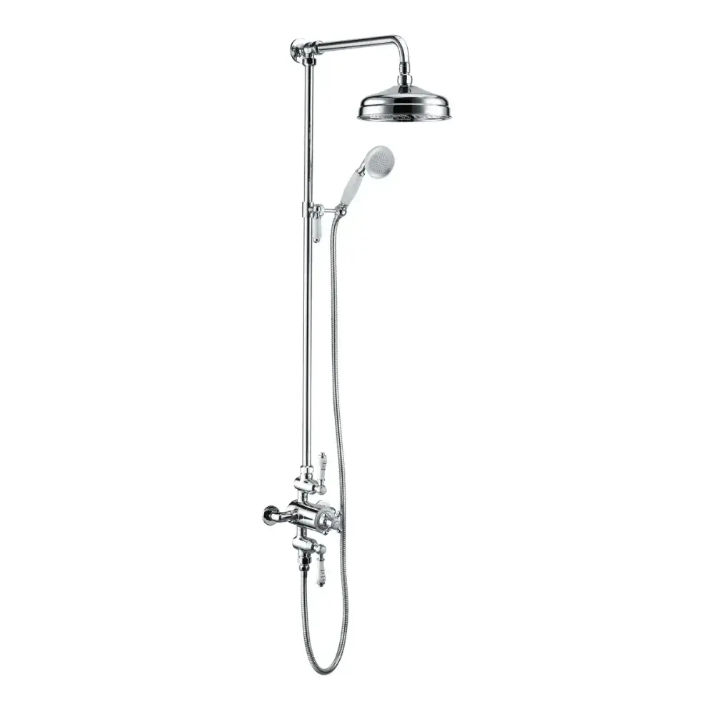 Havesun Traditional Exposed Two Outlet Shower Valve w/Riser Kit ...
