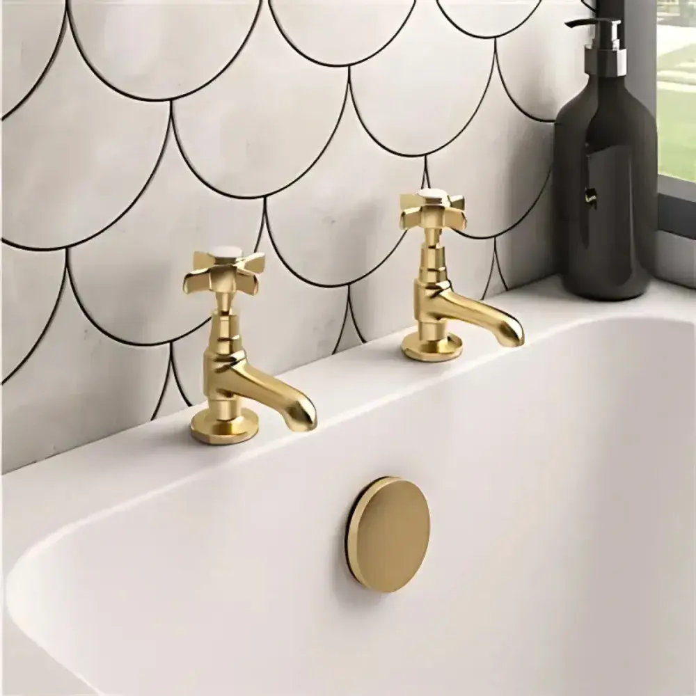 Haymarket Bath Taps - Brushed Brass